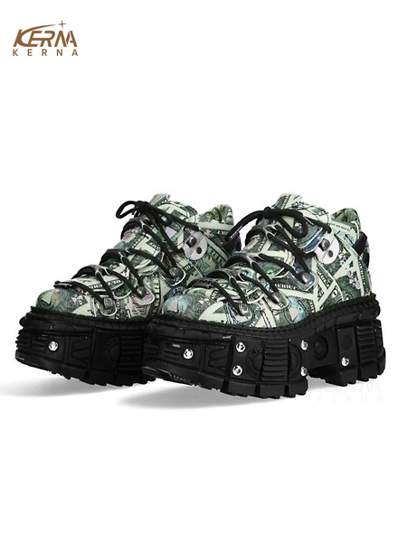 Толстая подошва Женский KERNA Композиционная кожа, Синтетическая кожа Автоспорт, Бег, размер 37 ...