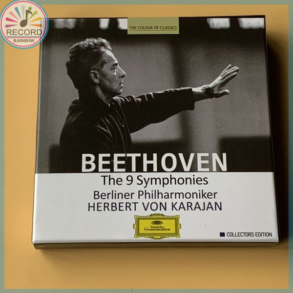BEETHOVEN THE 9 SYMPHONIES BERLINER PHILHARMONIKER Herbert Karajan 1963 5CD настоящий ...