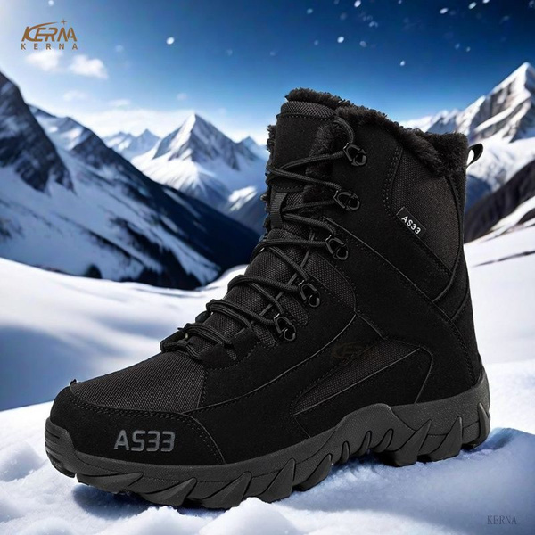 Ботинки дезерты Мужской KERNA черный, размер 42 Зима D Шнурки Без каблука Бант Россия купить c ...