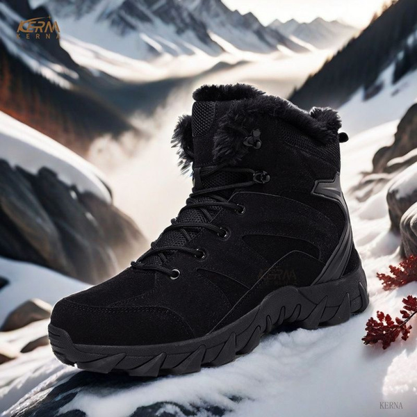 Ботинки для треккинга Мужской, Женский KERNA черный, размер 41 дезерты Зима D Шнурки Без каблука ...