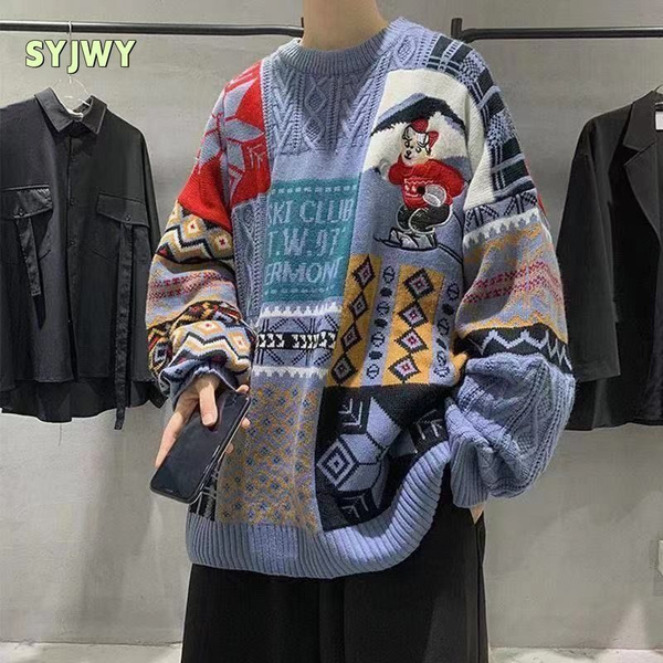 Свитер Мужской, Женский SYJWY синий Лавсан, размер 54 Без застежки облегающий Длинный Китай ...