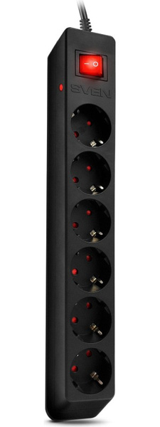 Удлинитель/сетевой фильтр Sven6 SV-021016 купить c доставкой на OZON по ...