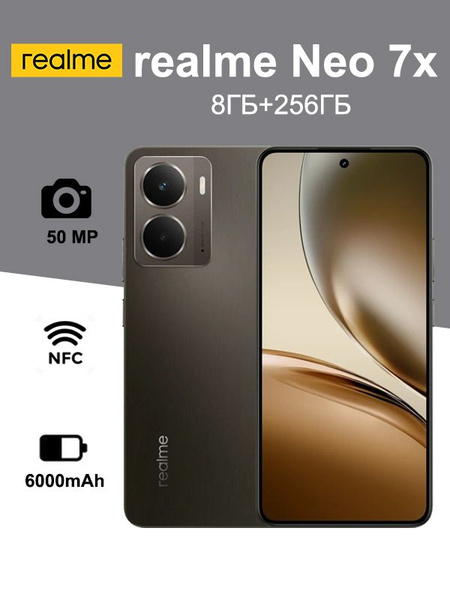 Смартфон realme Neo 7x 256 ГБ 18 ГБ Серый 6.67 OLED/AMOLED realme Neo 7x купить c доставкой на ...