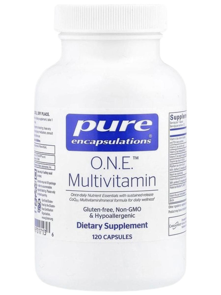Pure Encapsulations, Мультивитамины O.N.E. с CoQ10, Multivitamin, 120 ...