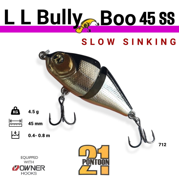 Воблер Шэд (Shad) Pontoon21 LL Bully Boo 45 SS, 4.5 г, 0.4-0.8 м купить ...