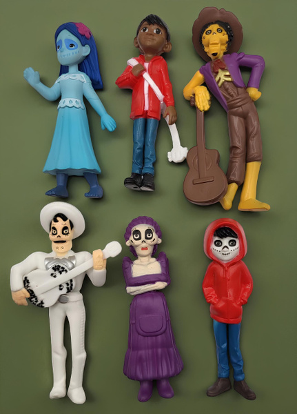Набор фигурок Дисней Тайна Коко 2 / Disney Coco 2 6шт (10см, пакет ...