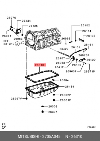 Прокл.поддона Акпп Mitsubishi Pajero/Montero Sport (Kh) (2008-2015 ...