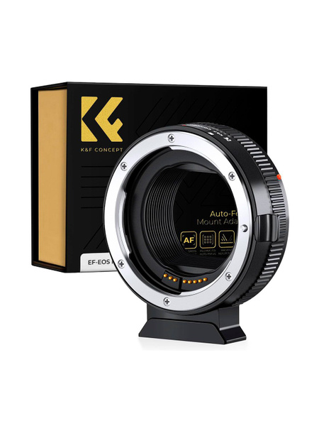 Адаптер K&F Concept EF-EOS R II AF, объективы Canon EF/EF-S на камеры ...