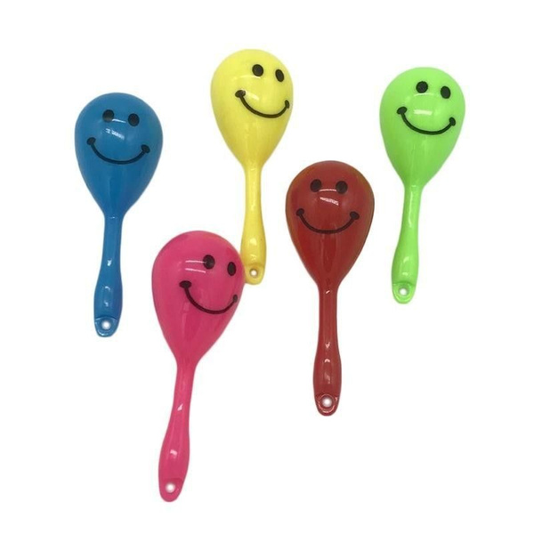 PACK 6 Mini Maracas Smiley 8 CM Juguete Для Детей Фиеста из Камплея ...
