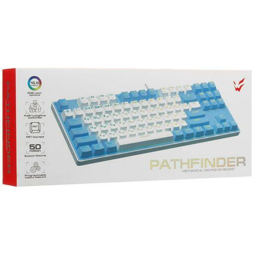 Клавиатура проводная ARDOR GAMING Pathfinder бело-синяя купить на OZON ...