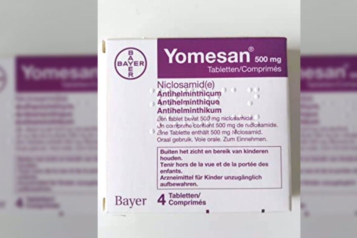 Йомесан таблетки жевательные 500мг №4, Yomesan Никлозамид - купить с ...