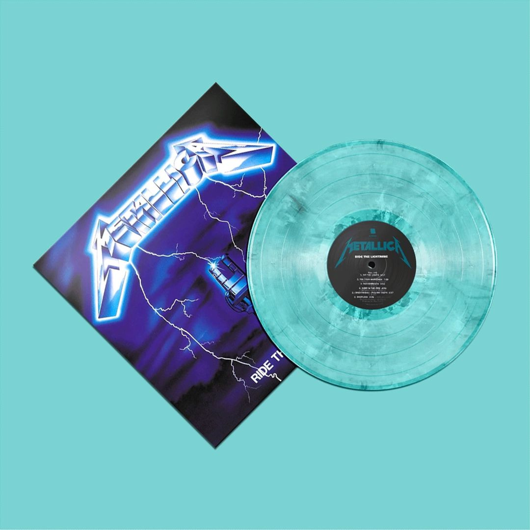 Metallica. Ride The Lightning (LP), Remastered, Electric Blue - новая запечатанная виниловая ...