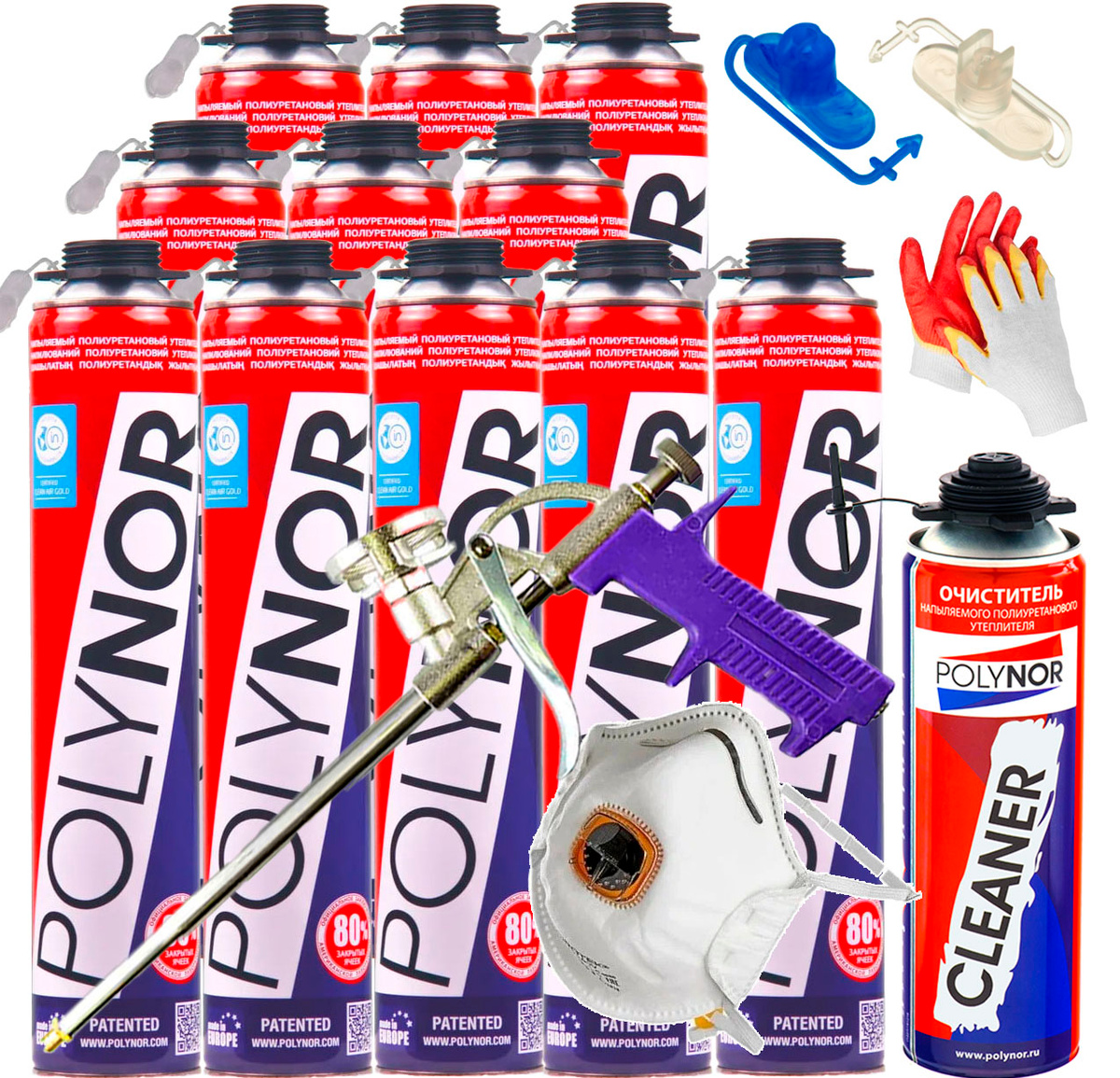 POLYNOR Напыляемый утеплитель купить на OZON по низкой цене (1860728866)