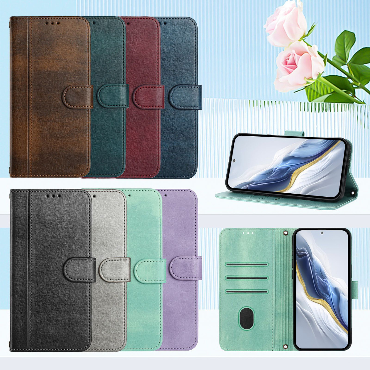 Модный кожаный чехол для Blu C9 , защитный чехол-кошелек для телефона ...