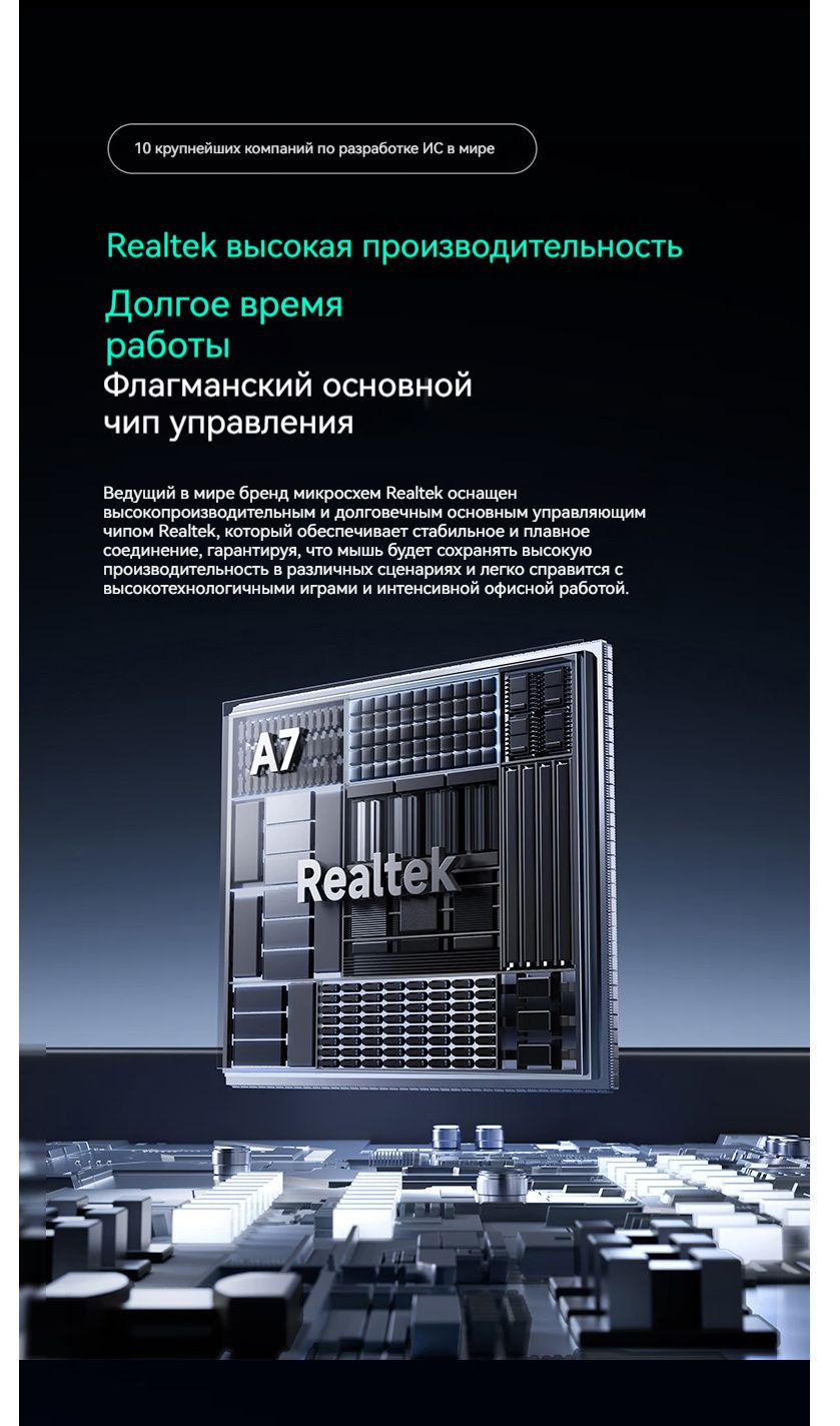 Игровая мышь беспроводная MCHOSE беспроводная беспроводная A7 PAW3395, бежевый , белый,MCHOSE A7 ...