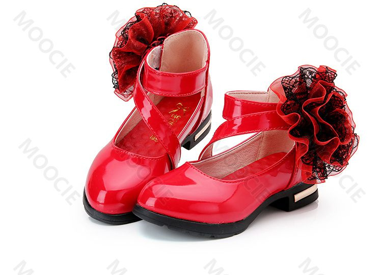 Туфли Девочки MOOCIE Полиуретан, размер 36 Стандартный низкий (до 4 см) T (узкая) Мэри Джейн ...