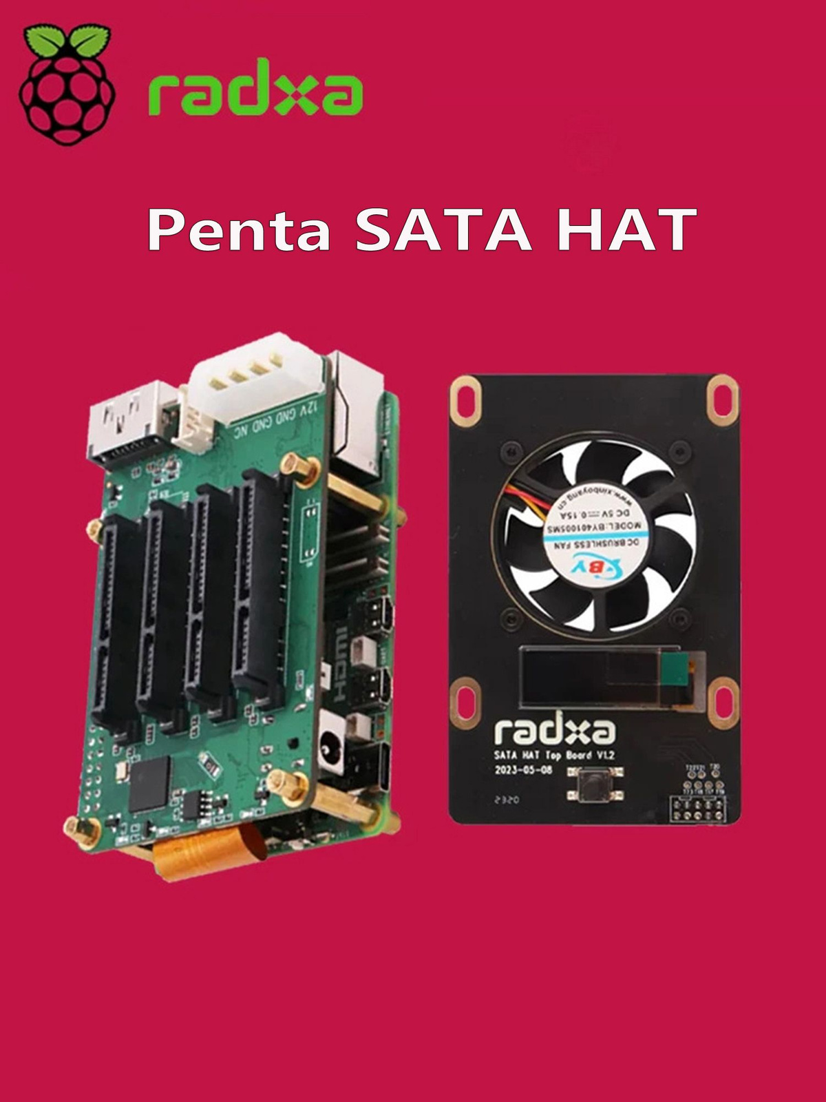 Raspberry Pi 5 Penta SATA HAT - До 5 дисков SATA купить на OZON по ...