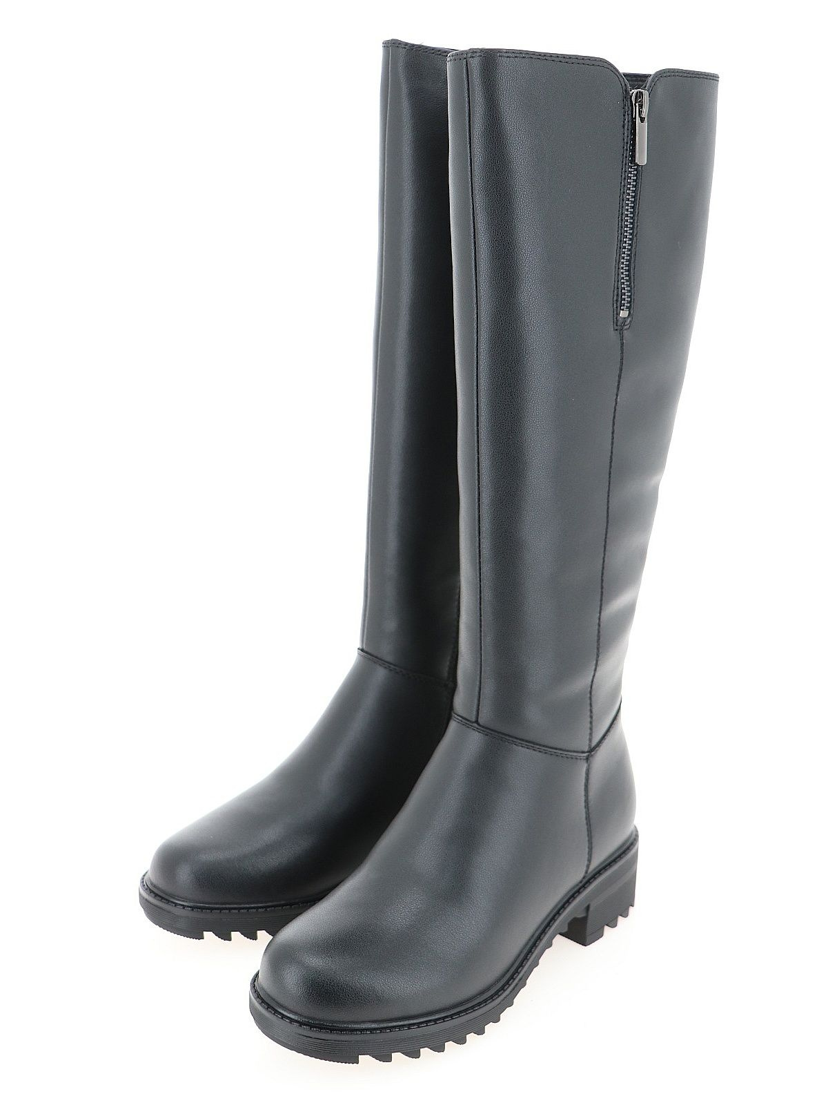 Сапоги Женский BENETTI, размер 39 черный Зима 7 Толстый каблук Россия ...