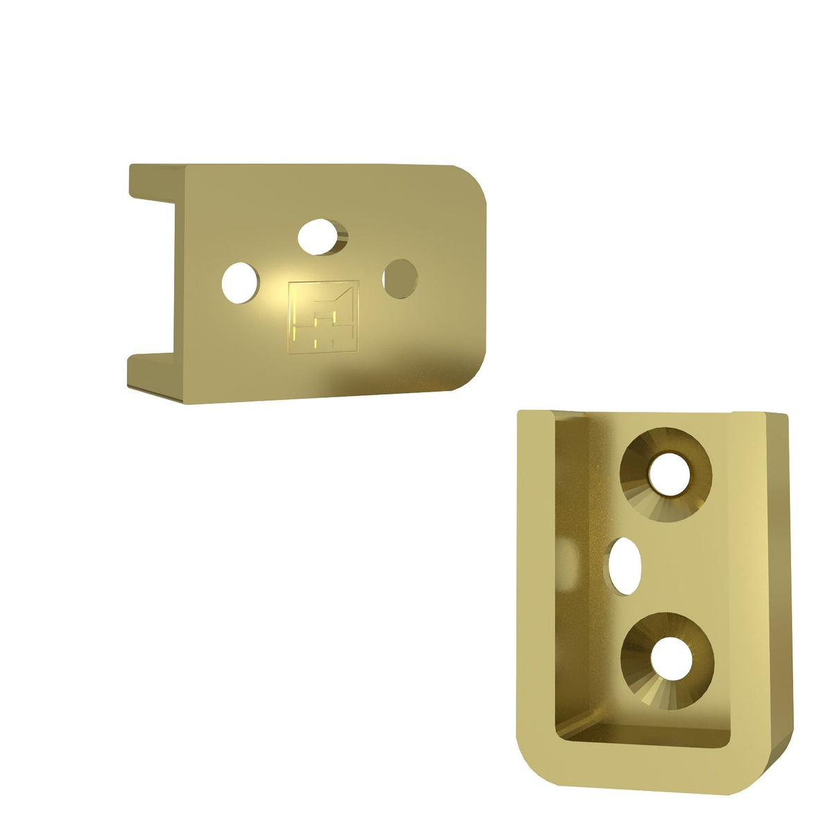 Комплект держателей для штанги KF.8375 Flexi Space 2шт, для дсп, золото ...