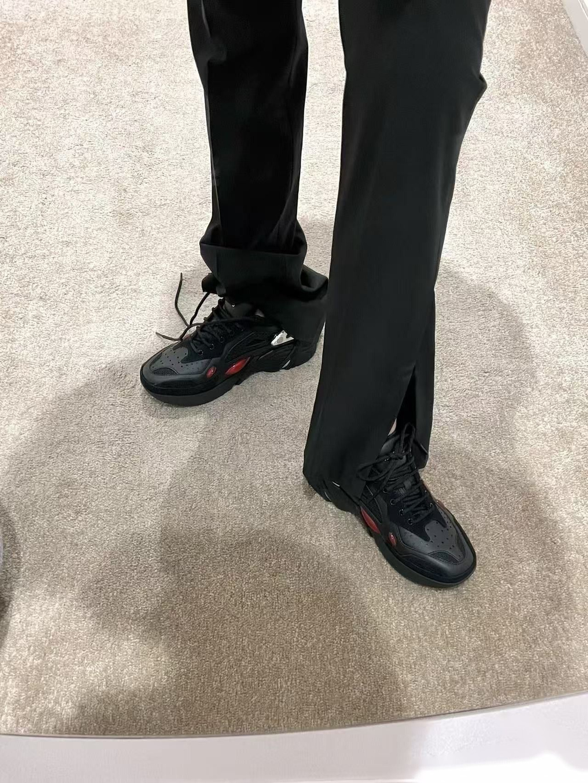 Низкая модель Женский, Мужской Raf Simons Экокожа, размер 44 Лето Шнурки Япония купить c ...