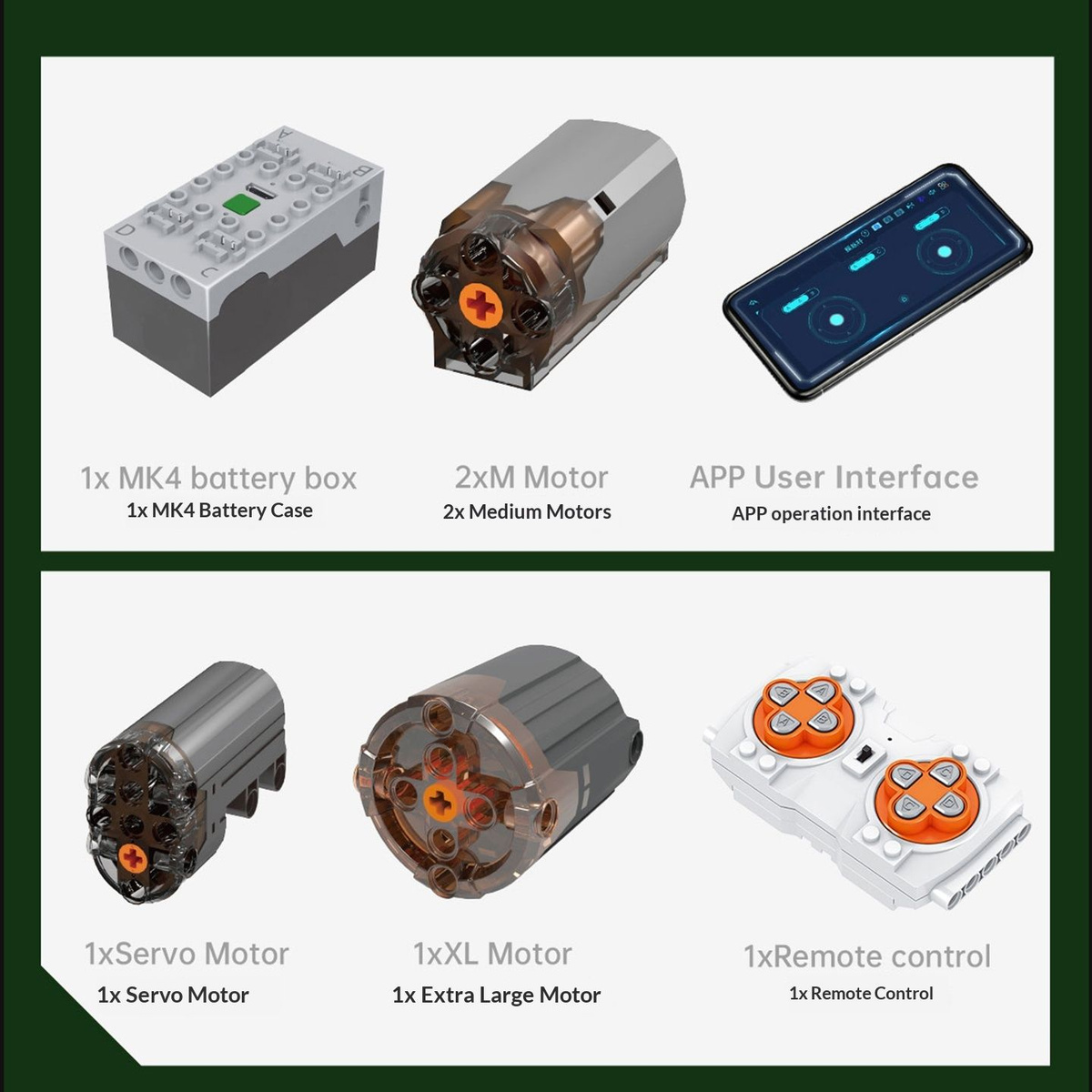 Пластиковый конструктор Mould King 20044/20045 8x4 RC Missile Truck ...