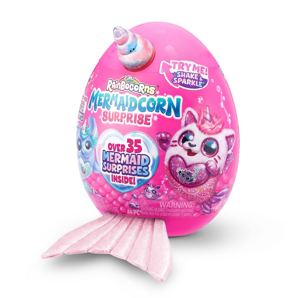 Zuru 9283-pink Мягкая игрушка RainBocorns Mermaidcorn Surprise яйцо ...