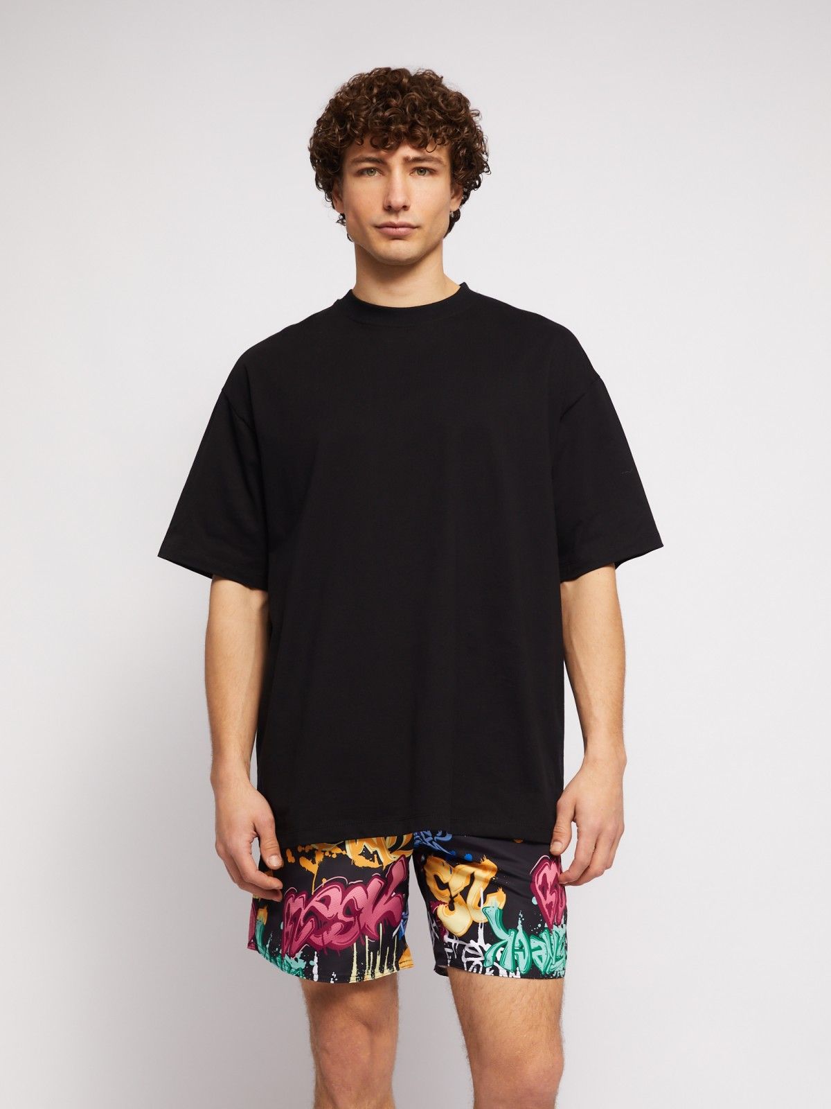 Плавки купальные Мужской Zolla шорты Полиэстер черный, размер 54 Китай ...