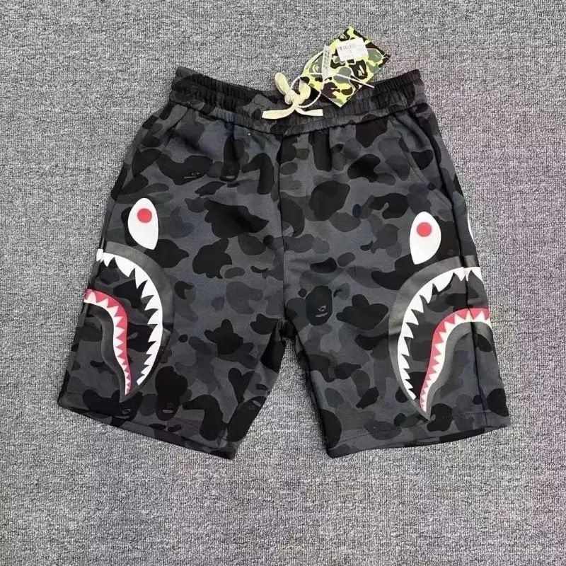 Шорты Мужской, Женский BAPE черный, размер 48 Breathable Бег, рост 150 ...