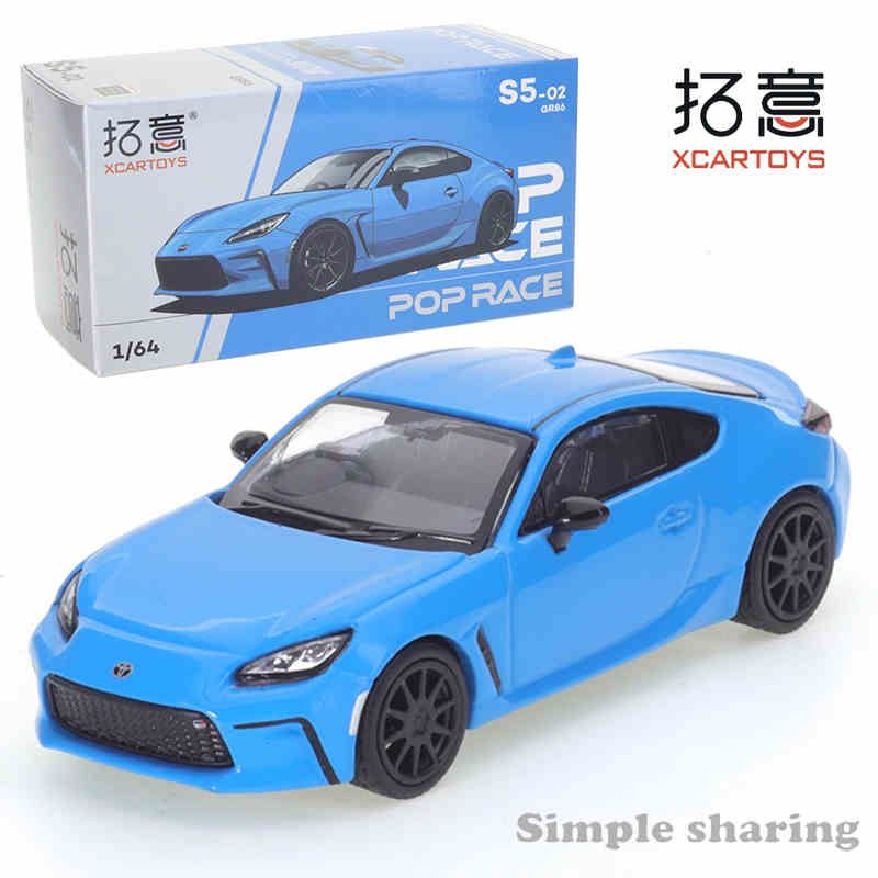 Машинка XCARTOYS POP RACE 1:64 Toyota GR86 blue Die-cast Alloy Model ...