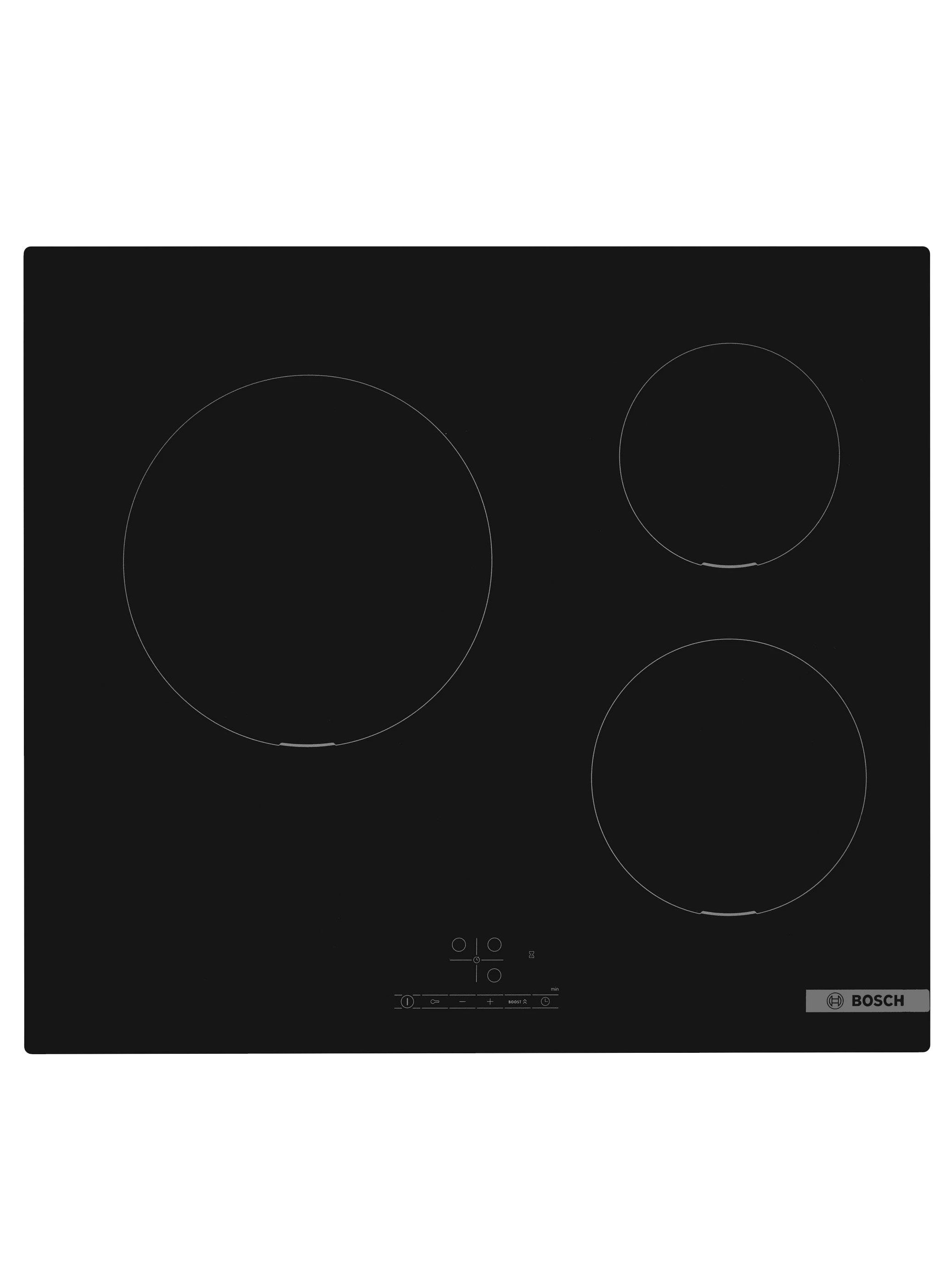 Bosch PUC631BB5E Индукционная варочная панель, 3 конфорки, черная ...