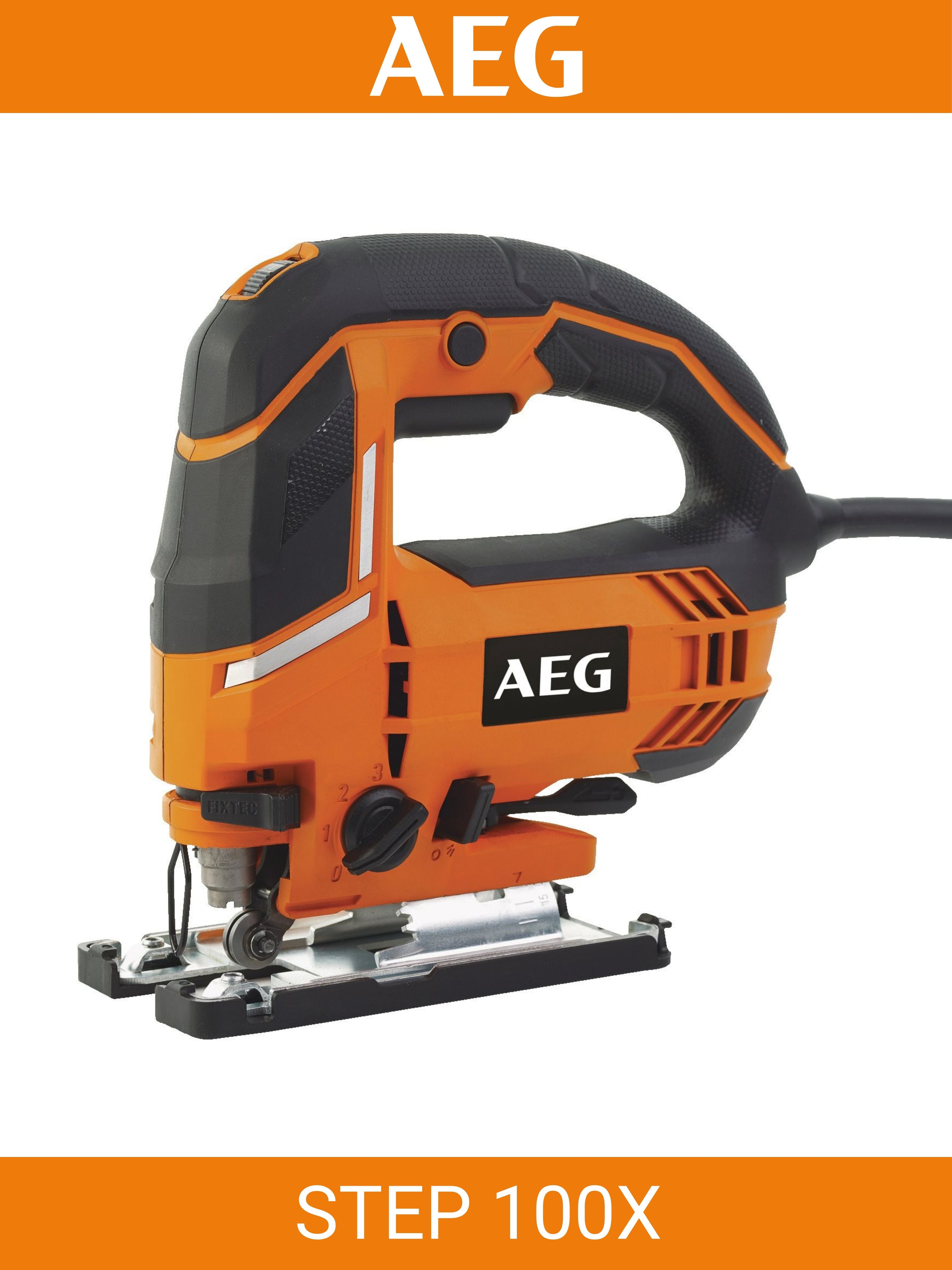 Электрический лобзик AEG STEP 100X, 700 Вт, 4 режима маятникового хода ...