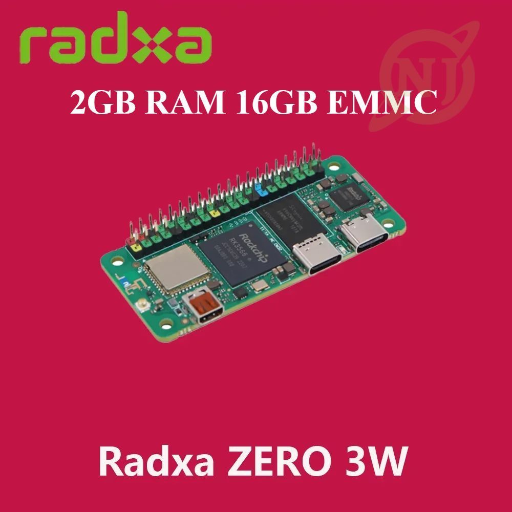 Radxa ZERO 3W 2GB RAM 16GB EMMC Board Quad-Core Arm Cortex -A55 RK3566 ...