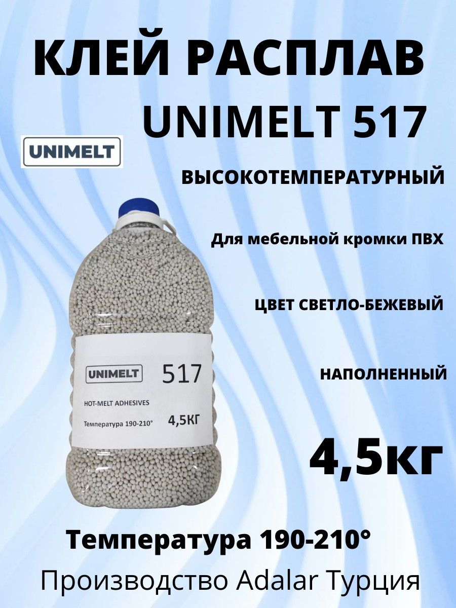 Клей расплав Unimelt высокотемпературный 190-210 градусов для кромки ...