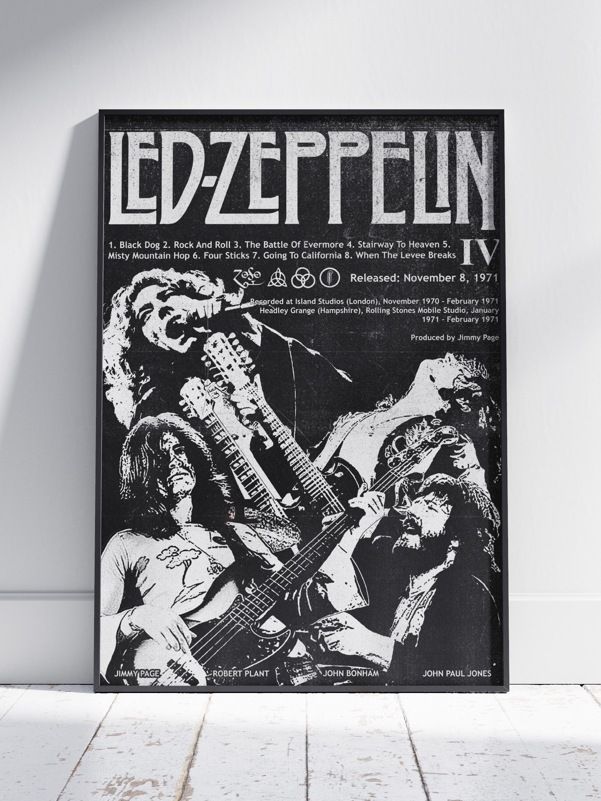 Постер HEAVEN POSTER Музыка, Арт Led Zeppelin 4, 30 21 купить c ...