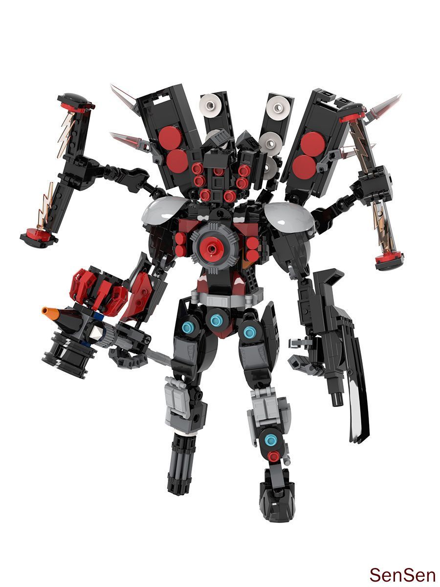 Пластиковый конструктор/Skibidi toilet,29cm купить на OZON по низкой ...