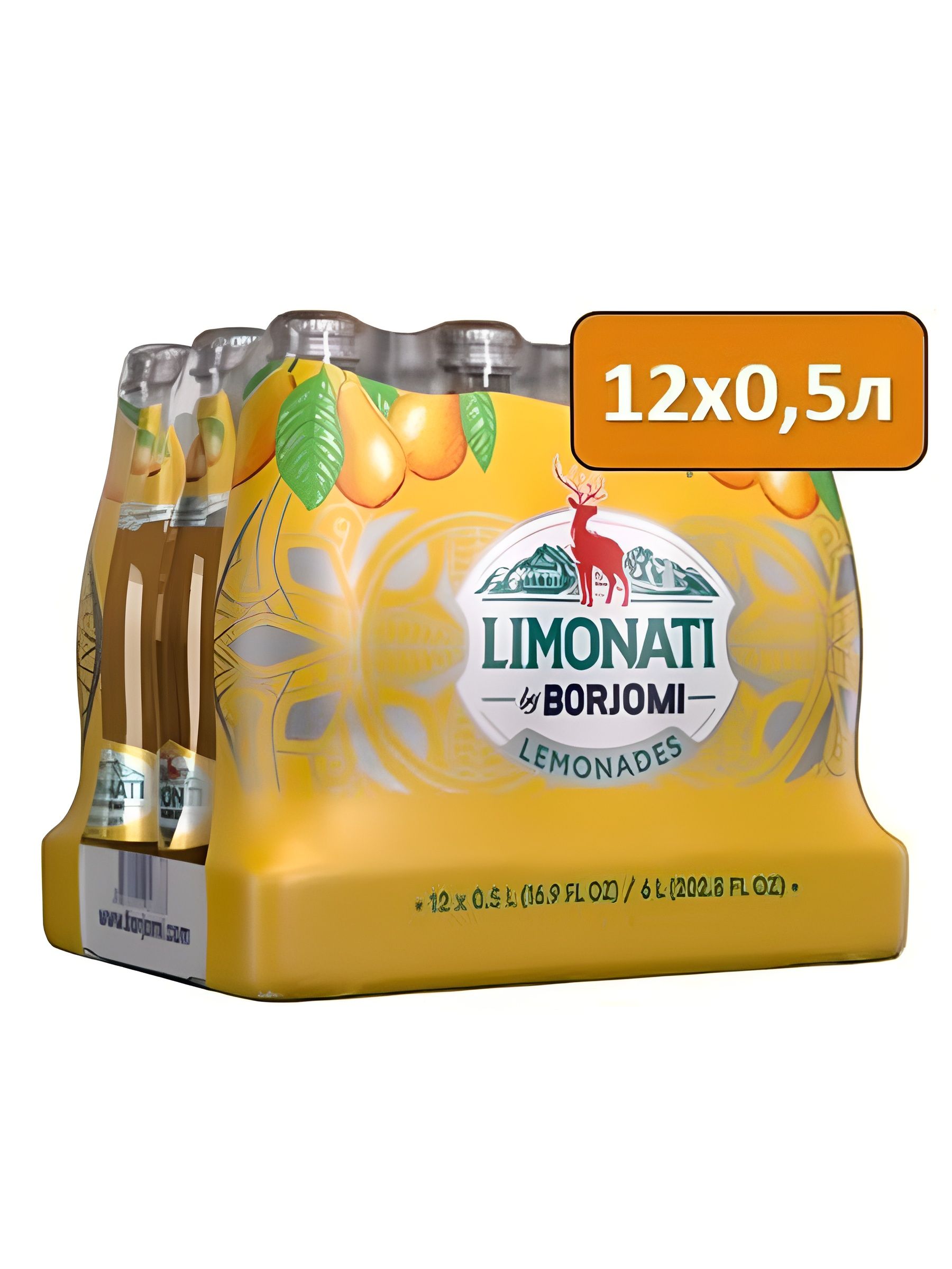 Напиток Borjomi Limonati груша газированный, 500мл x 12 шт купить на ...