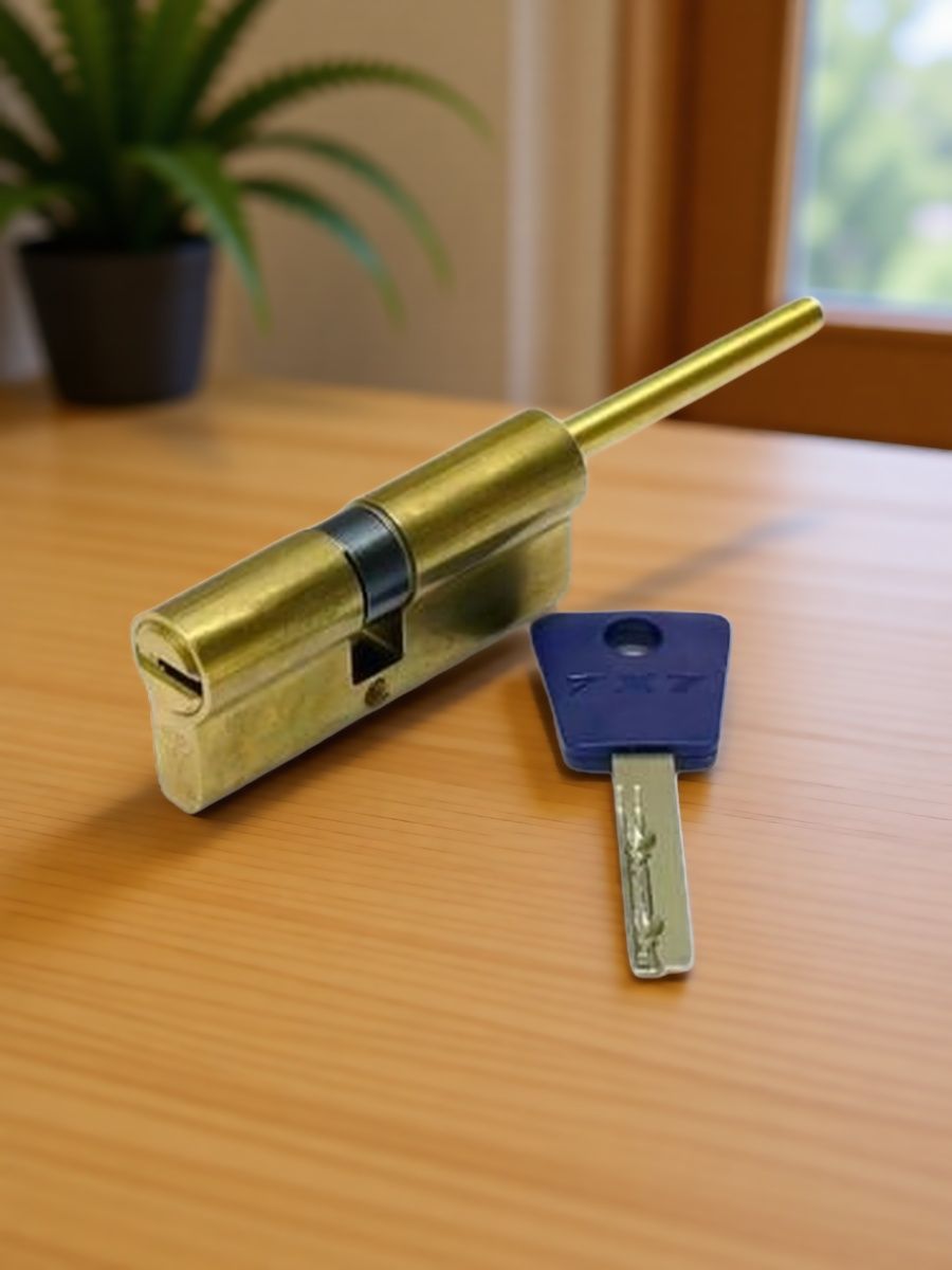 Цилиндр дверной Mul-T-Lock 7x7 (71мм 31шт.*40 ) ключ-шток, золото ...