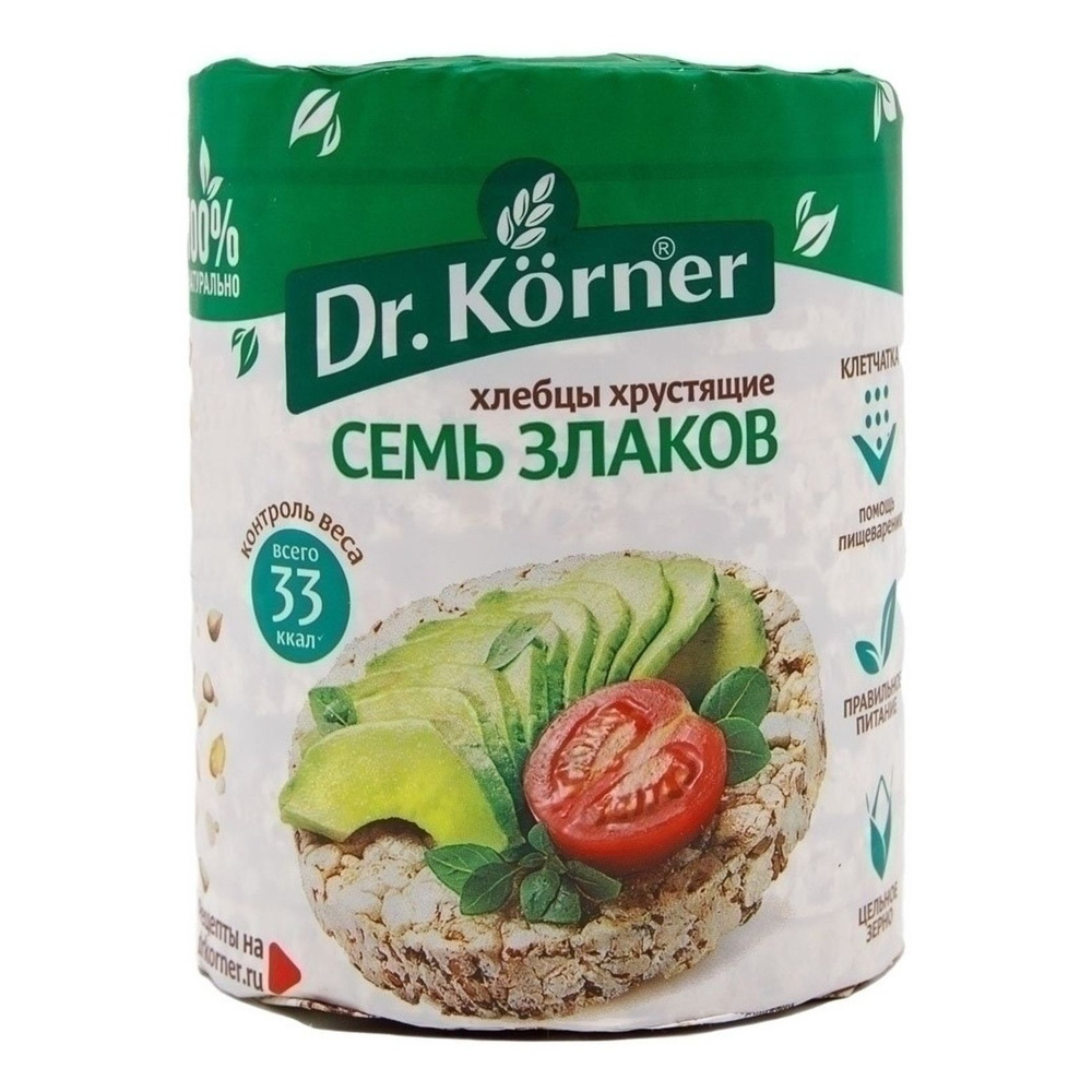 Хлебцы мультизерновые Dr.Korner Семь злаков 100 г купить на OZON по ...