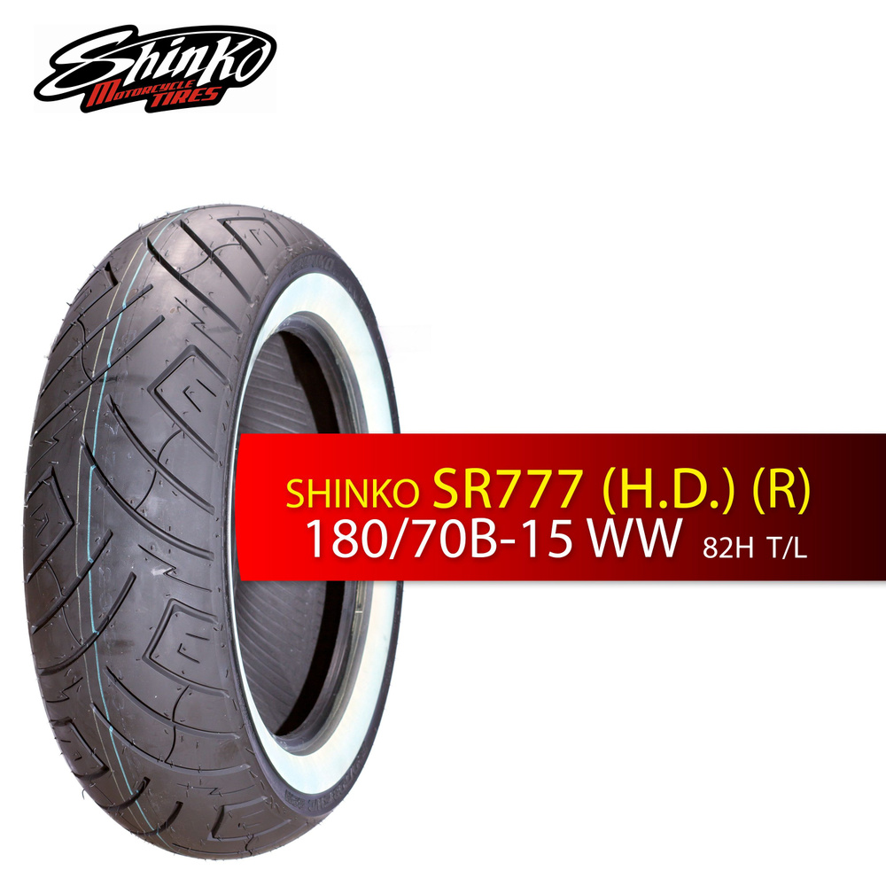 SHINKO SR777 White Wall Мотошины 180/70 R15 82 H - купить с доставкой по выгодным ценам в ...