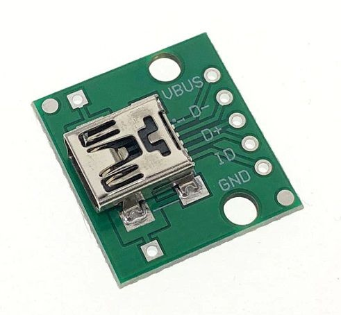 Переходник mini USB -DIP 5pin гнездовой разъем - купить с доставкой по ...