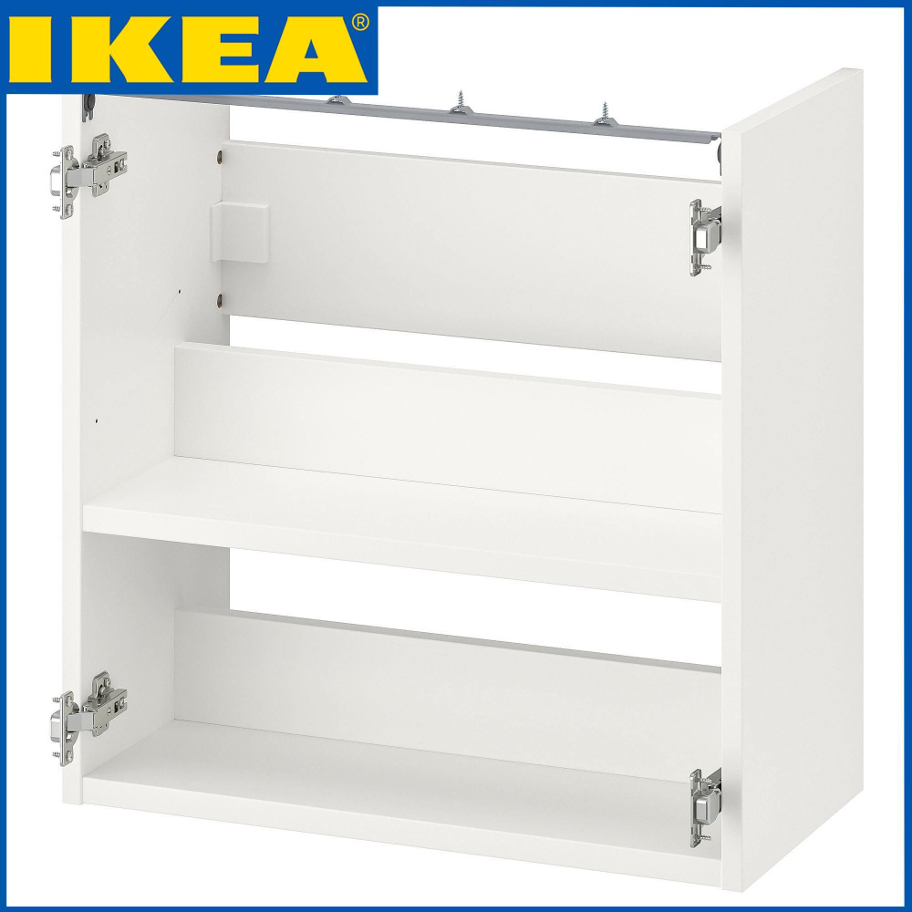 IKEA Тумба под раковину, корпус без фасада цвет белый, 60х30х60 см ...