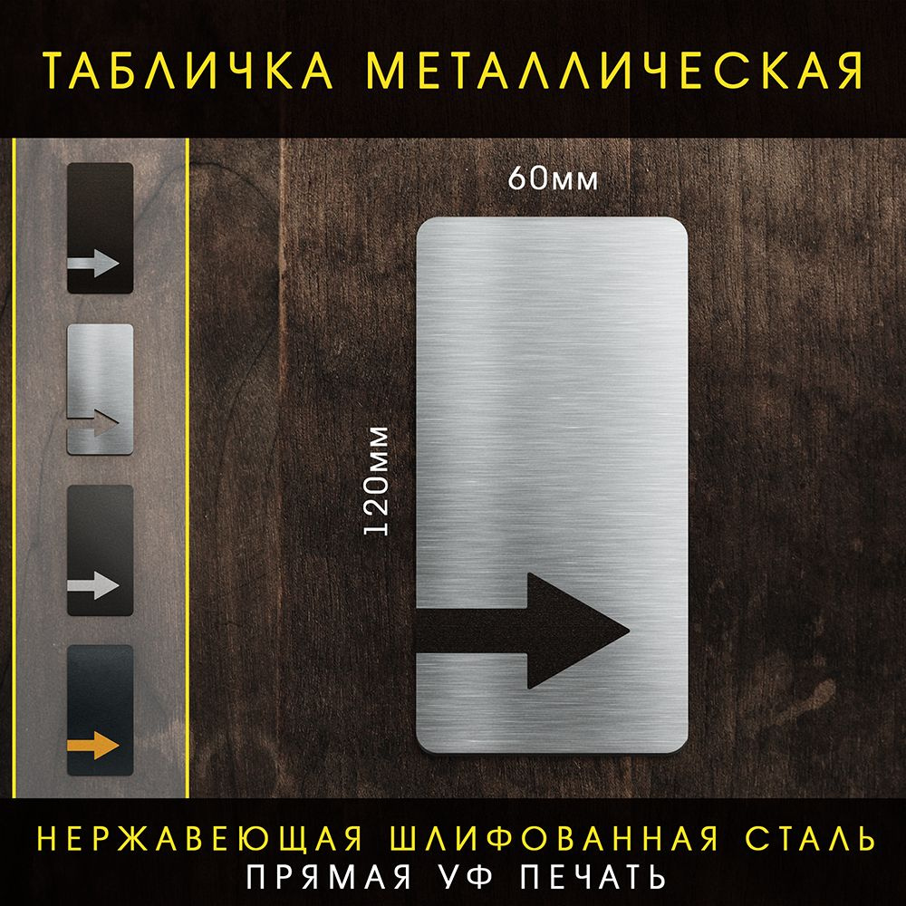 Табличка офисная информационная-навигационная, указатель на стену ...
