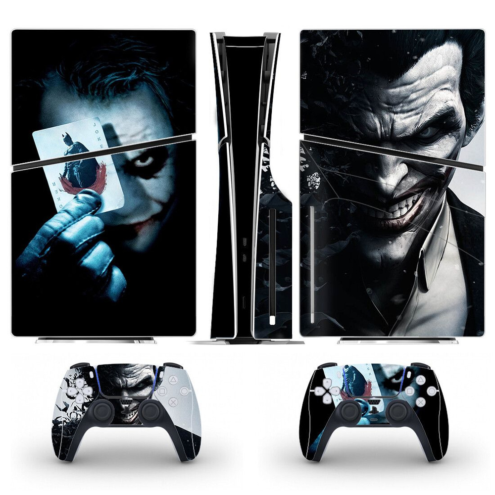 Наклейки Joker для консолей и контроллеров Sony PS5 Slim Disc Edition ...