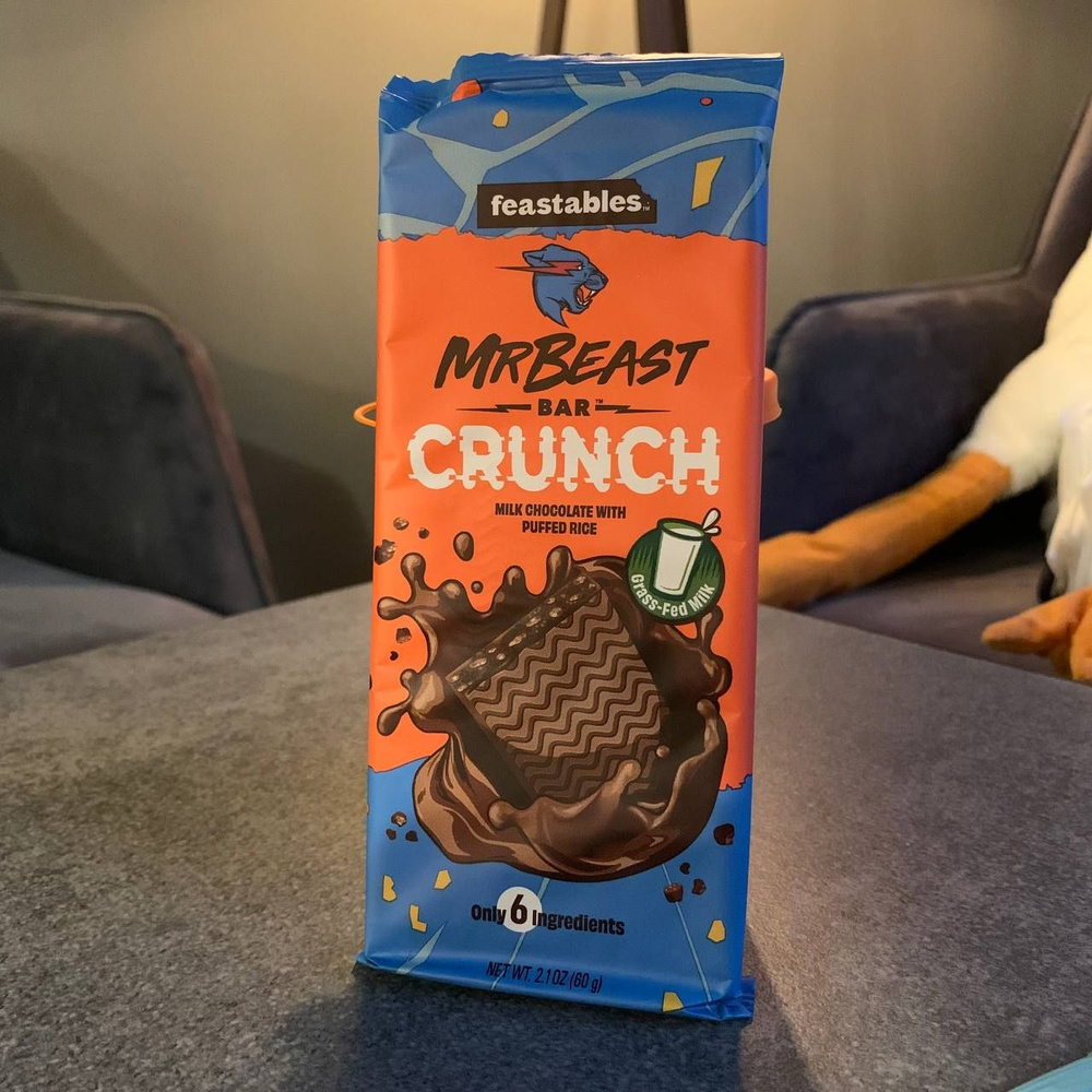 Шоколад Mr.Beast feastables Crunch - купить с доставкой по выгодным ...