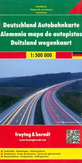 Germany motorway map. 1:500 000 Германия. Карта автомагистралей ...