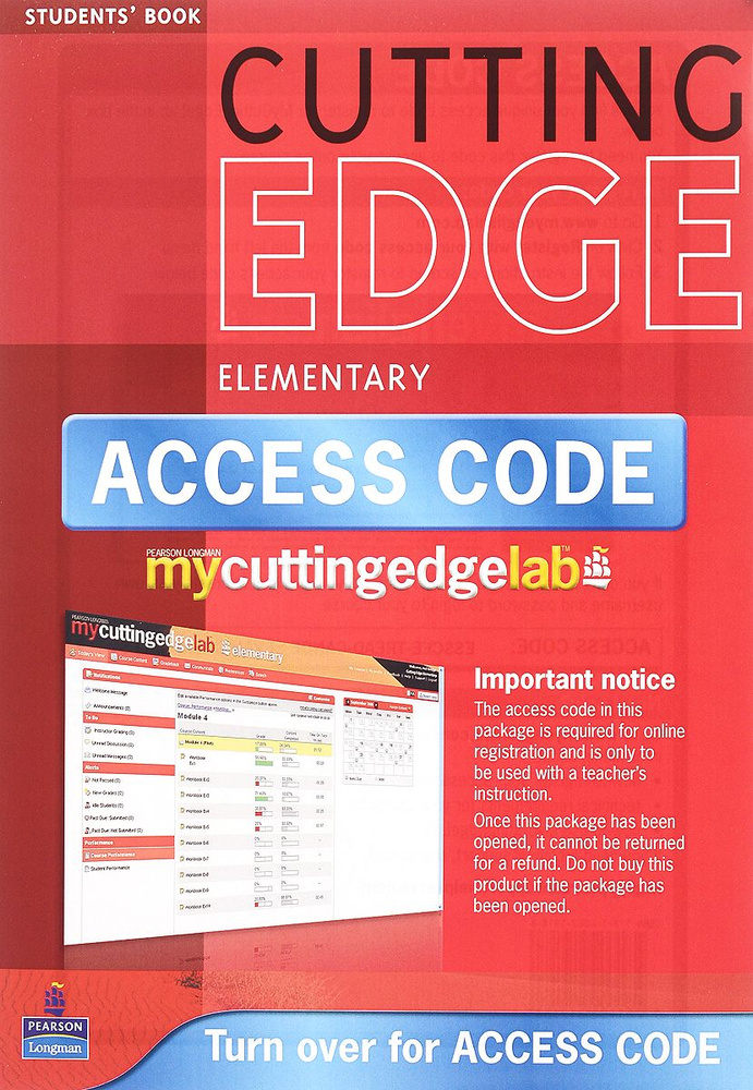 New Cutting Edge: Elementary Coursebook, MyLab Access Card Pack купить ...