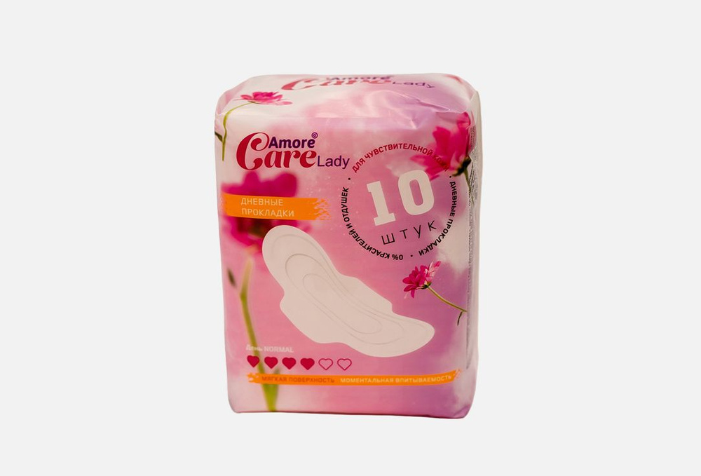 Женские гигиенические прокладки / Amore Care, День NORMAL / 10мл ...