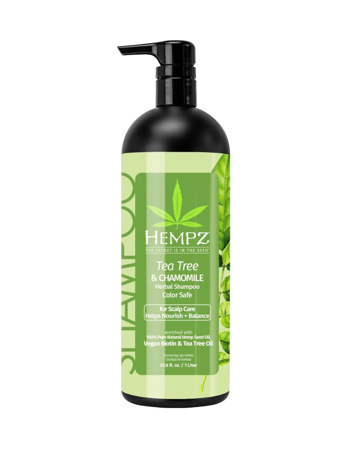 Hempz Шампунь Здоровые волосы 1000ml / Tea Tree & Chamomile Herbal ...