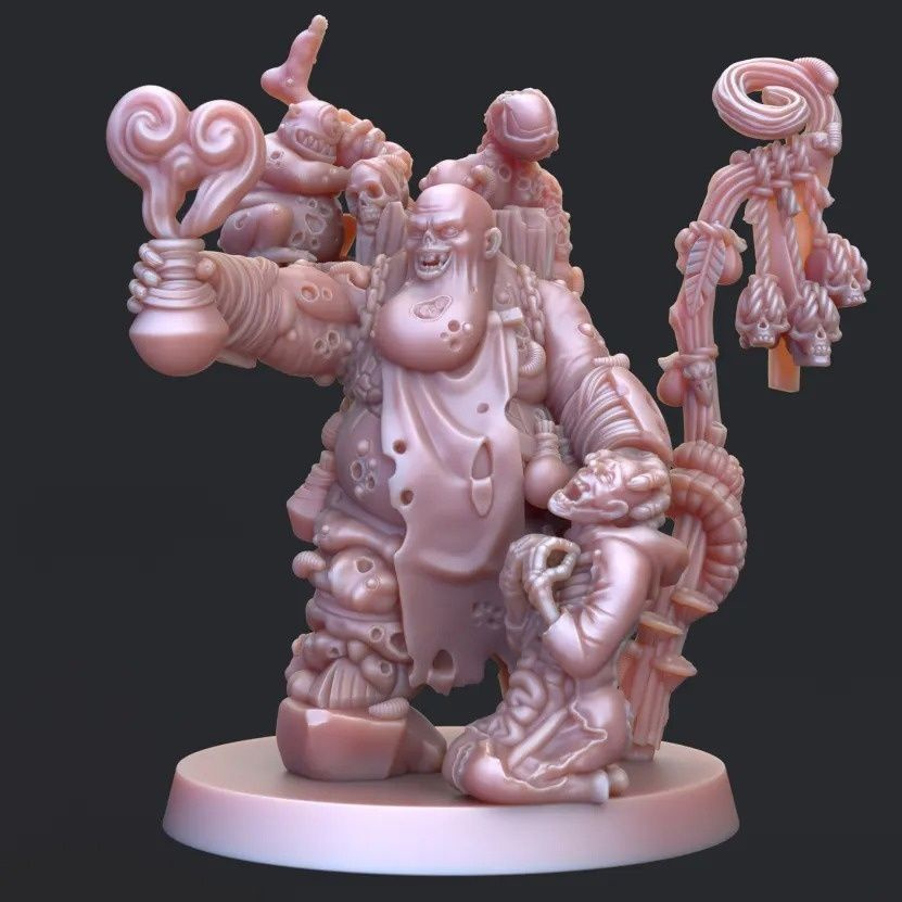 Миниатюра Warhammer Nurgle Festus Leechlord 1 с подставкой купить на ...