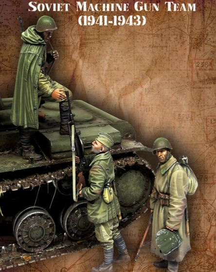 EM-35214 - Soviet Infantrymen (1941 - 1943 ) (for the V-1 tank) фигуры ...